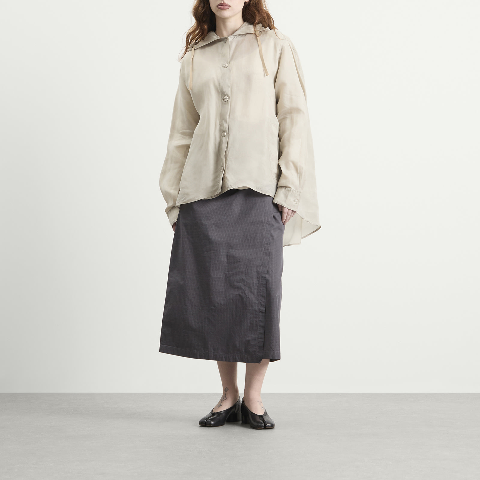 OUR LEGACY Our Legacy Rover Shirt with Drawstring Hood